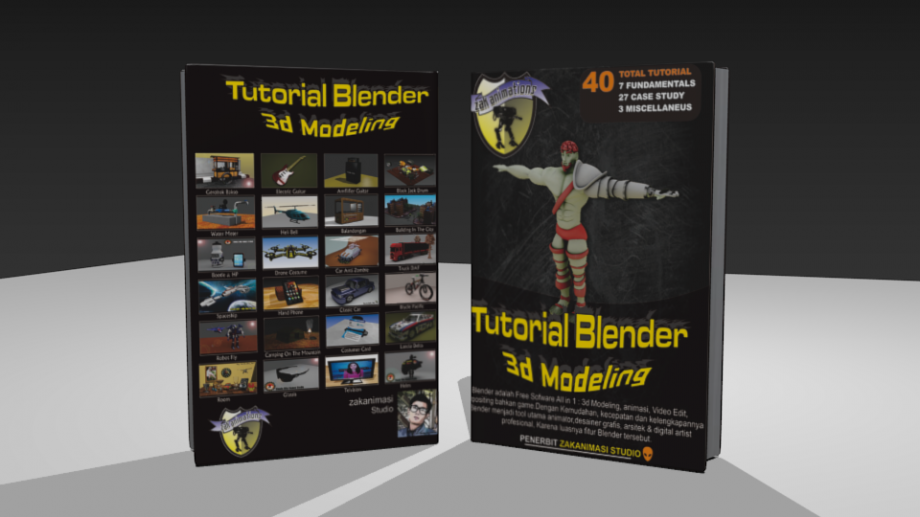 Tutorial Book Free 3D Model - .blend .fbx - Free3D
