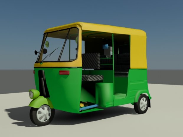 Rixa Taxi Free 3D Model - .obj .max .fbx - Free3D