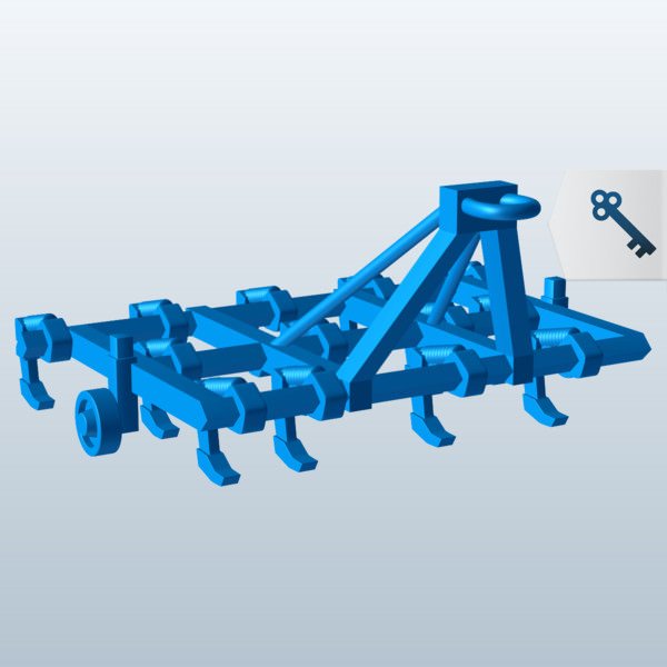 Chisel plough v1 Free 3D Model - .obj .stl - Free3D