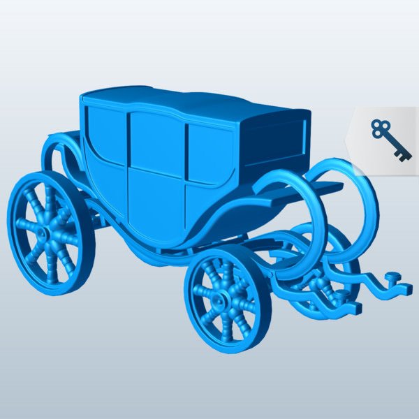 Coach carriage V2 Free 3D Model - .obj .stl - Free3D