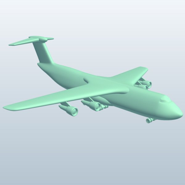 CargoPlaneLargeSizeUSA v1 Free 3D Model - .obj .stl - Free3D
