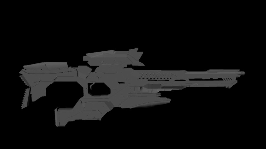 Sci fi sniper gun Free 3D Model - .obj .mb - Free3D