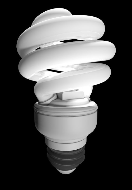 Compact fluorescent lamp Free 3D Model - .c4d - Free3D