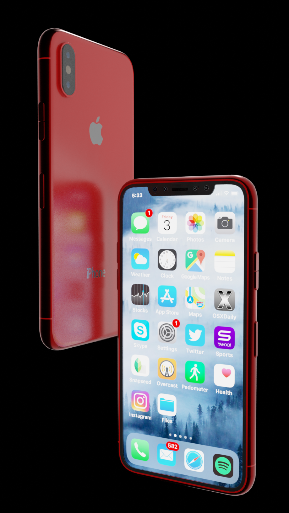 IPhoneX Free 3D Model - .blend - Free3D
