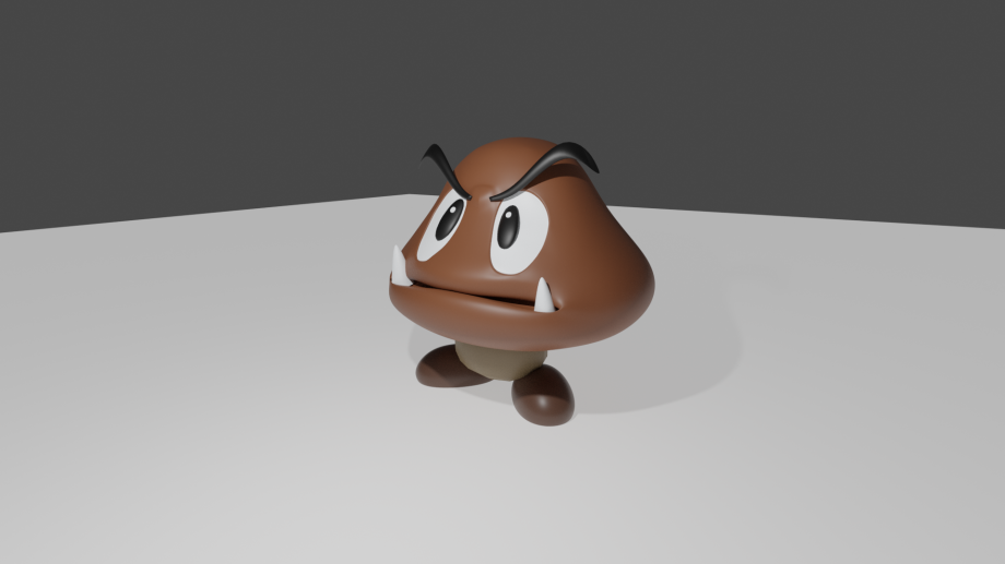 GOOMBA Free 3D Model - .blend .obj .fbx - Free3D
