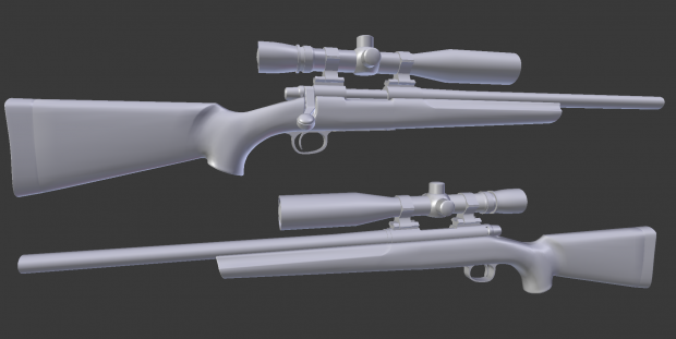 R-700 SPS Tactical Free 3D Model - .blend - Free3D