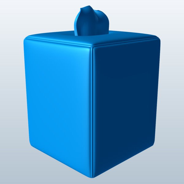 Cube box cover rounded edges v2 Free 3D Model - .obj .stl - Free3D