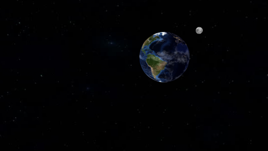 Earth and Moon scene Free 3D Model - .blend - Free3D