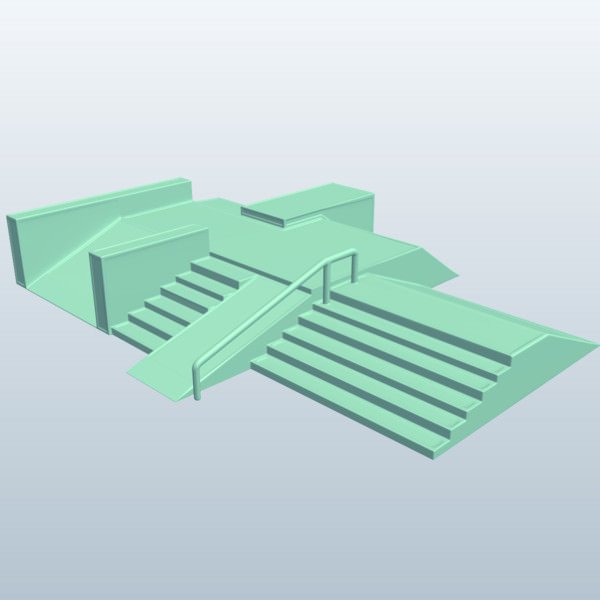 SkatePark funbox04 v3 Free 3D Model - .obj .stl - Free3D