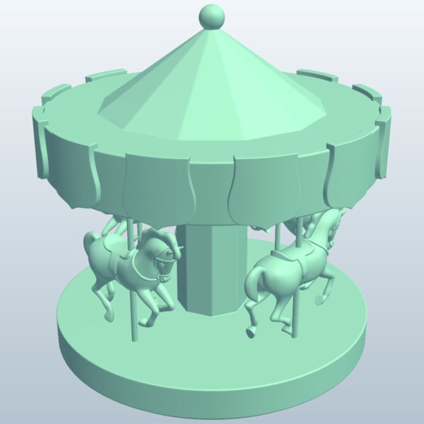 Carousel v1 Free 3D Model - .obj .stl - Free3D