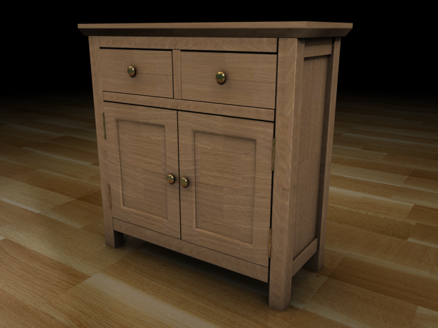 Mini sideboard unit Free 3D Model - .3ds .c4d - Free3D