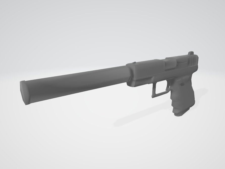 Simple Pistol Free 3D Model - .fbx - Free3D