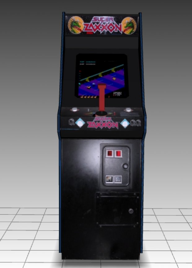 Super Zaxxon Upright Arcade Machine Free 3D Model - .3ds - Free3D