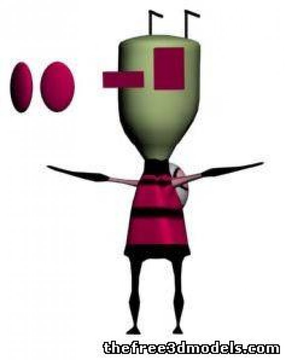 Invader Zim Free 3D Model - .max .fbx - Free3D