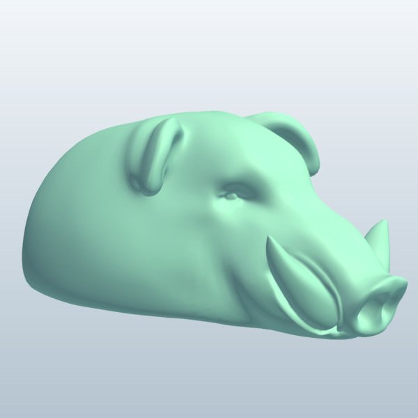 NoveltyHead Partial Boar v1 Free 3D Model - .obj .stl - Free3D