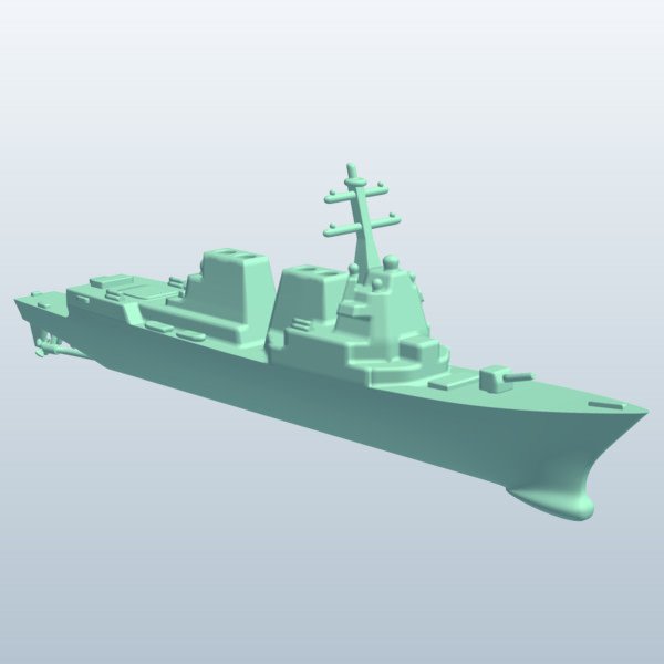 NavalShipDestroyerUSA v1 Free 3D Model - .obj .stl - Free3D