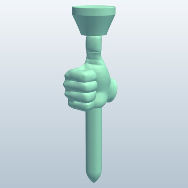 Thumbs Up v1 Free 3D Model - .obj .stl - Free3D