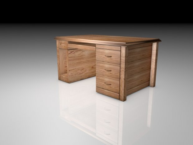 Computer Table Free 3D Model - .3ds .obj .dae .c4d .fbx - Free3D