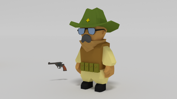 Low Poly Rigs Soldier Free 3D Model - .obj .blend .fbx - Free3D