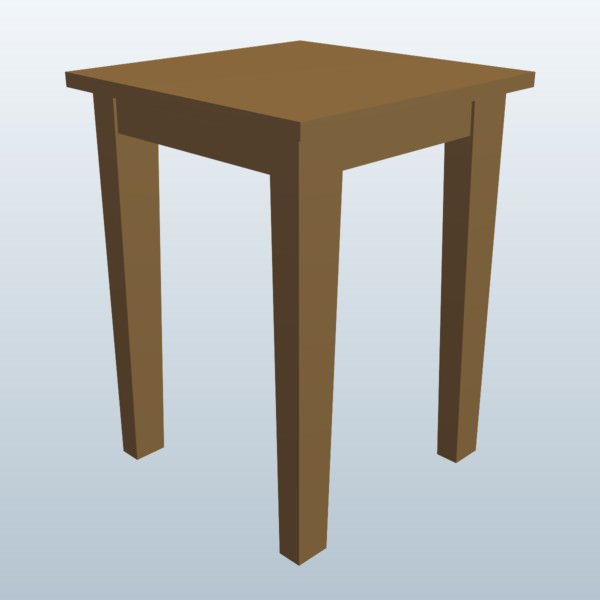Straight Leg End TableHoney v1 Free 3D Model - .obj .stl - Free3D