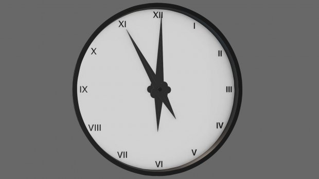 Roman Numeral Clock Free 3D Model - .obj - Free3D