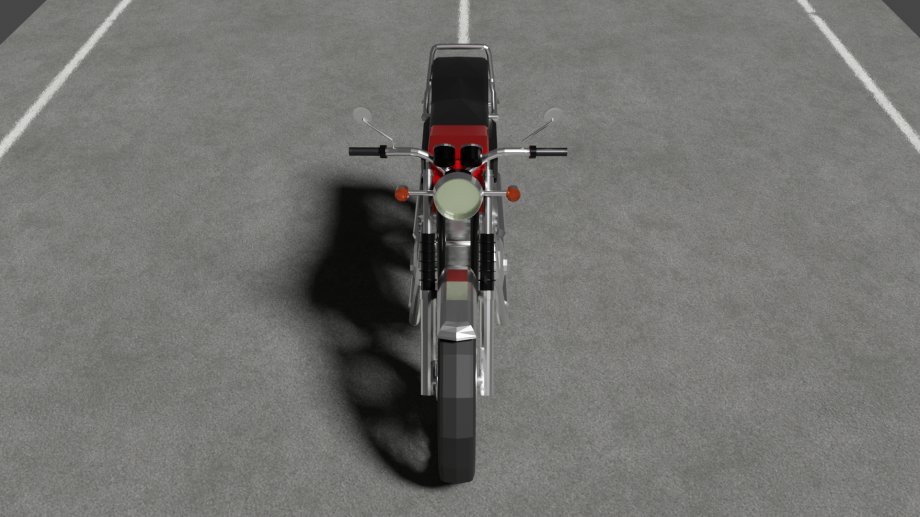 Simple Motorcycle 2 Free 3D Model - .blend - Free3D