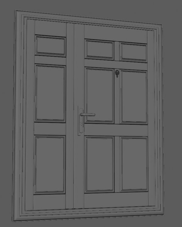 Door Free 3D Model - .obj .mb .fbx - Free3D