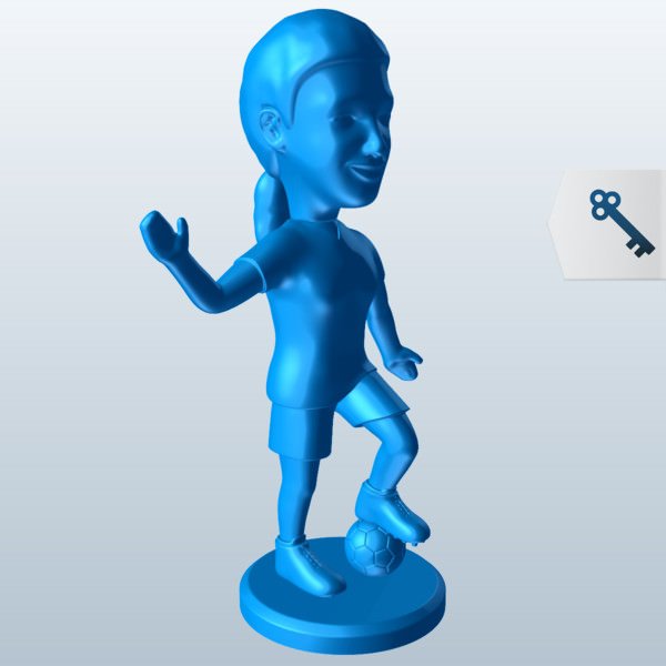 Soccer Player v1 Free 3D Model - .obj .stl - Free3D