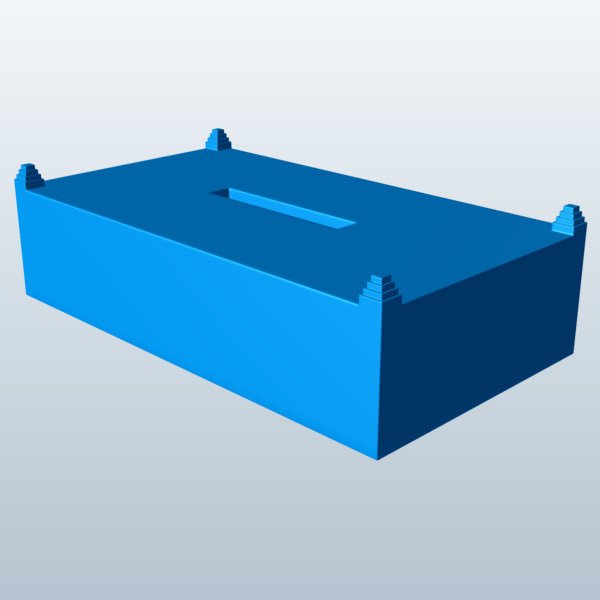 Rectangle box cover V1 Free 3D Model - .obj .stl - Free3D