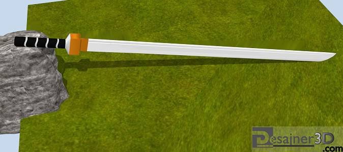 Simple Katana Free 3D Model - .blend - Free3D