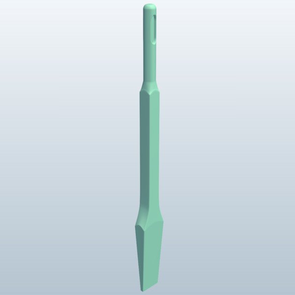 Standard Flat Chisel Point v1 Free 3D Model - .obj .stl - Free3D