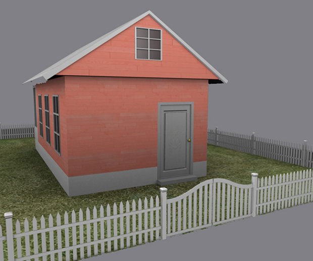 Cottage House Free 3D Model - .mb .fbx - Free3D