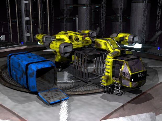 Vega Strike S265-C2 Flying Crane - Rigged Free 3D Model - .blend - Free3D