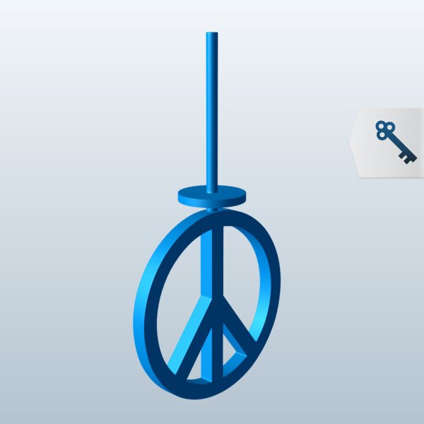 Peace Sign v1 Free 3D Model - .obj .stl - Free3D