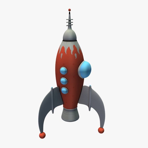 Rocket Ship v1 Free 3D Model - .obj .stl - Free3D