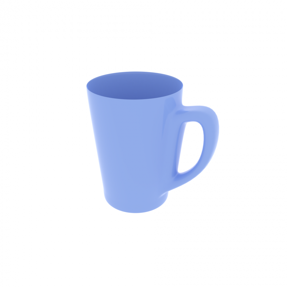 Кружка синяя Бесплатная 3D Модель - .blend .fbx - Free3D