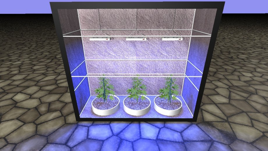 Grow Box (with Light & Plant) v1.1 Free 3D Model - .c4d .3ds .obj .fbx ...