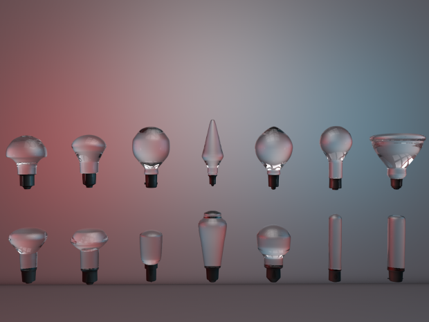 Light Bulbs Free 3D Model - .3ds .obj .c4d .fbx - Free3D