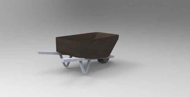 Wheelbarrow Free 3D Model - .obj .mb .fbx - Free3D