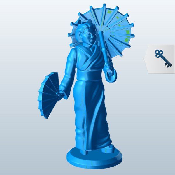 Japanese woman V1 Free 3D Model - .obj .stl - Free3D