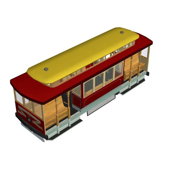 Trolley car v1 Free 3D Model - .obj .stl - Free3D