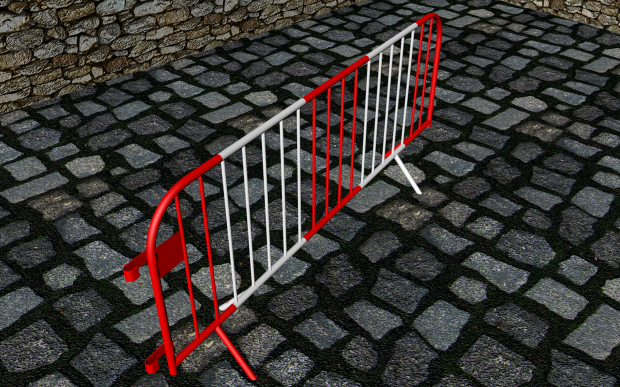 Security Fence Free 3D Model - .fbx - Free3D