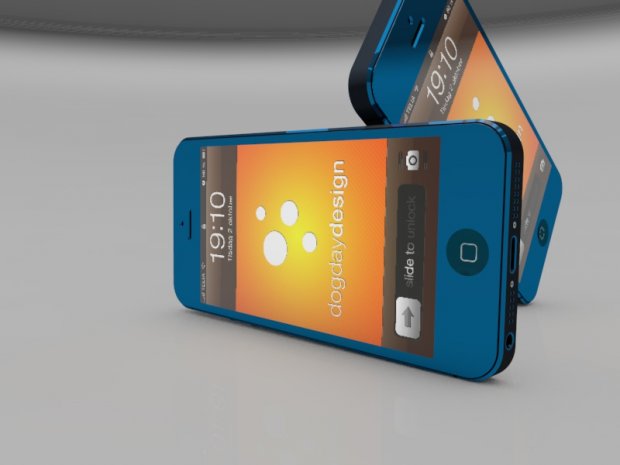 IPhone 5 Blue MOD 無料3Dモデル - .3ds .c4d - Free3D