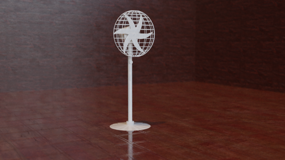 Simple Fan Free 3D Model - .fbx .blend .obj - Free3D