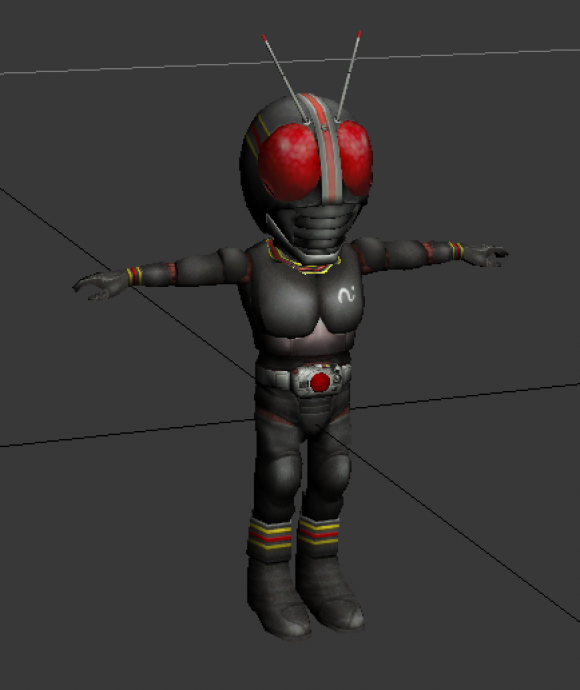 Kamen Rider Black SD Versão modelo 3D gratuito - .obj - Free3D