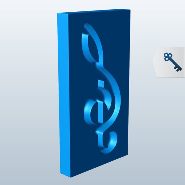 Musical Note v3 Free 3D Model - .obj .stl - Free3D