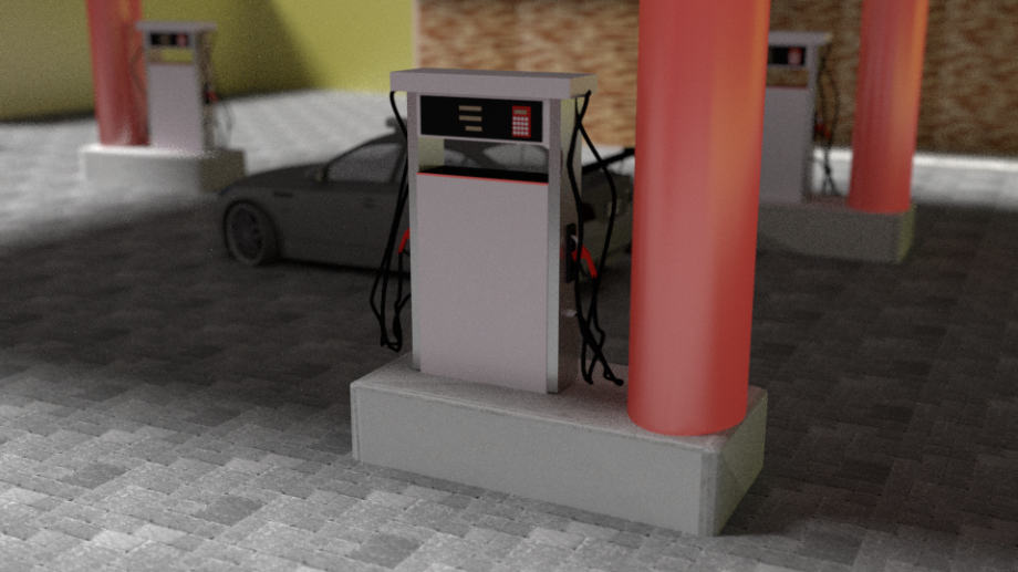 Fuel Dispenser Free 3D Model - .blend - Free3D
