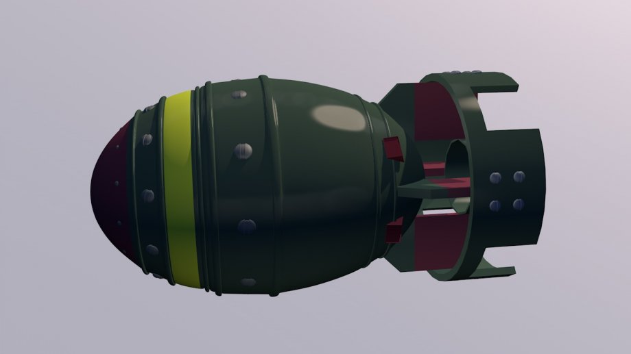 Fallout NukeRocket Free 3D Model - .obj .3ds .mtl .c4d .fbx - Free3D