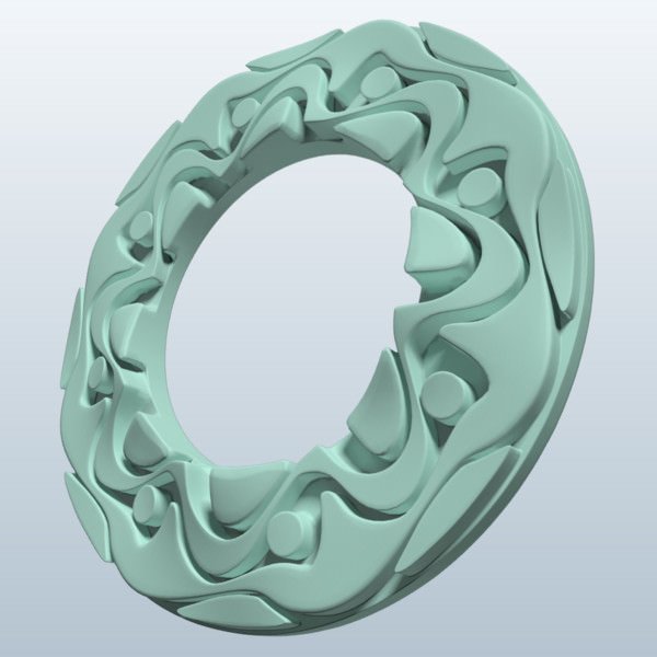 Wall Clock Surround 03 v1 Free 3D Model - .obj .stl - Free3D