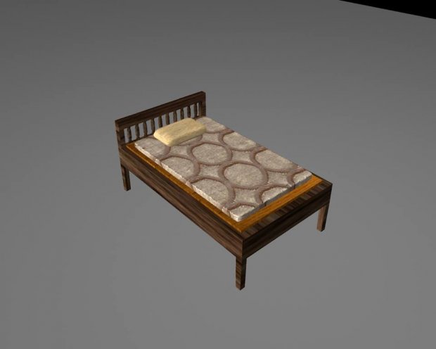 Simple bed Free 3D Model - .fbx - Free3D